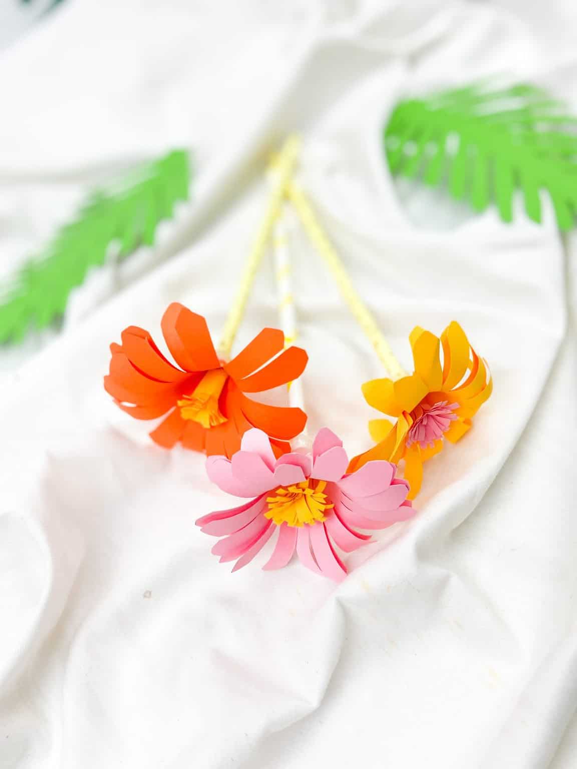 How to Make Origami Zinnia Flowers - A Crazy Family