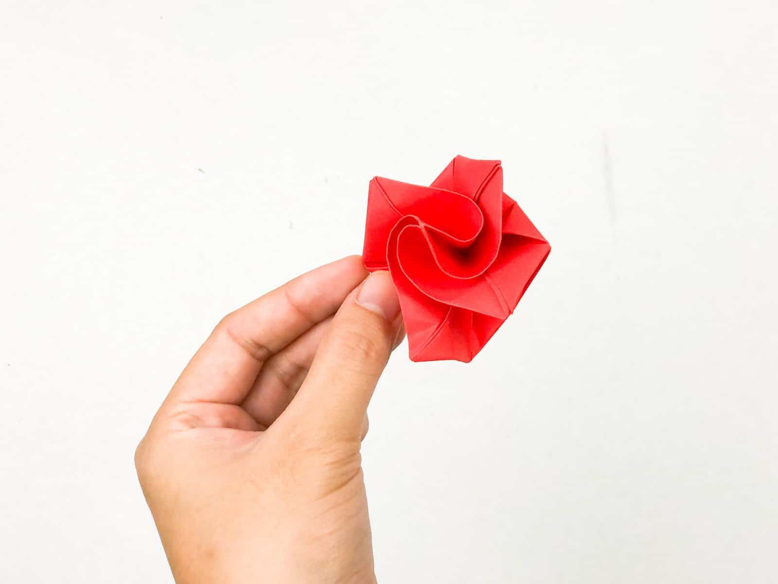 How to Make Origami Rose Flowers - A Crazy Family