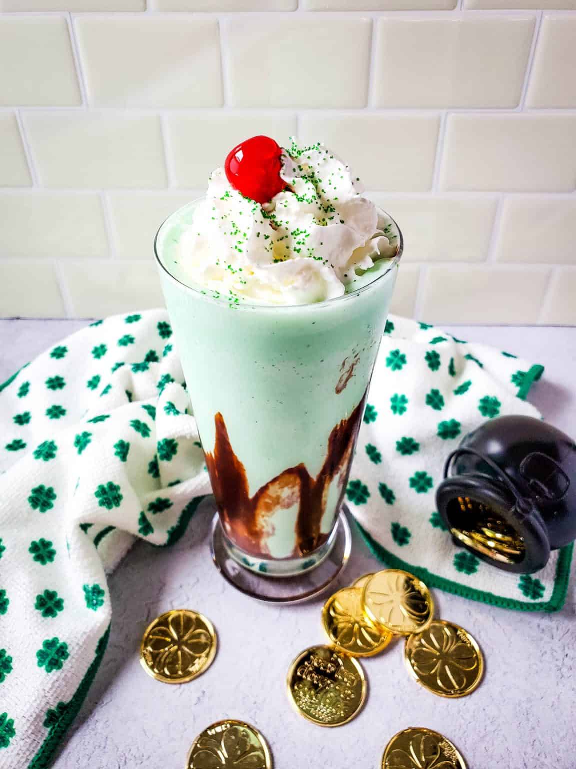 Homemade Shamrock Shake Copycat - A Crazy Family