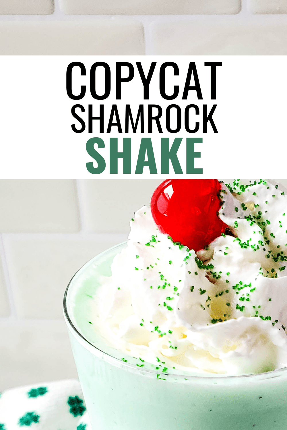 Homemade Shamrock Shake Copycat - A Crazy Family