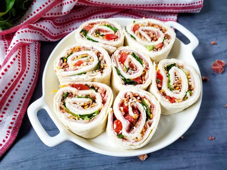 Club Sandwich Pinwheels - A Crazy Family
