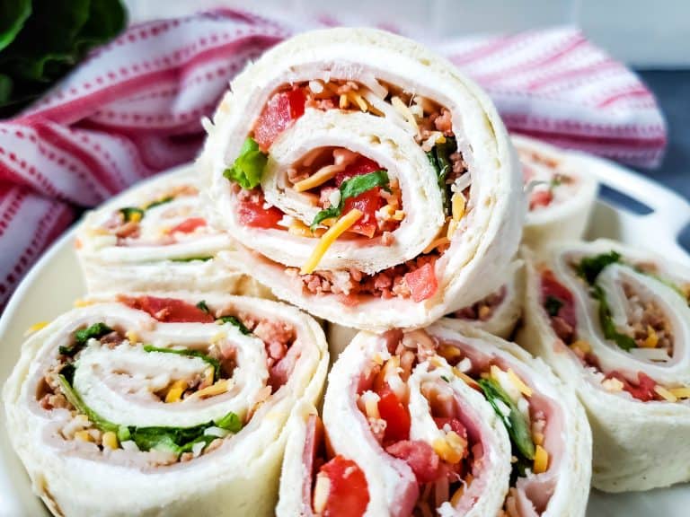 Club Sandwich Pinwheels - A Crazy Family