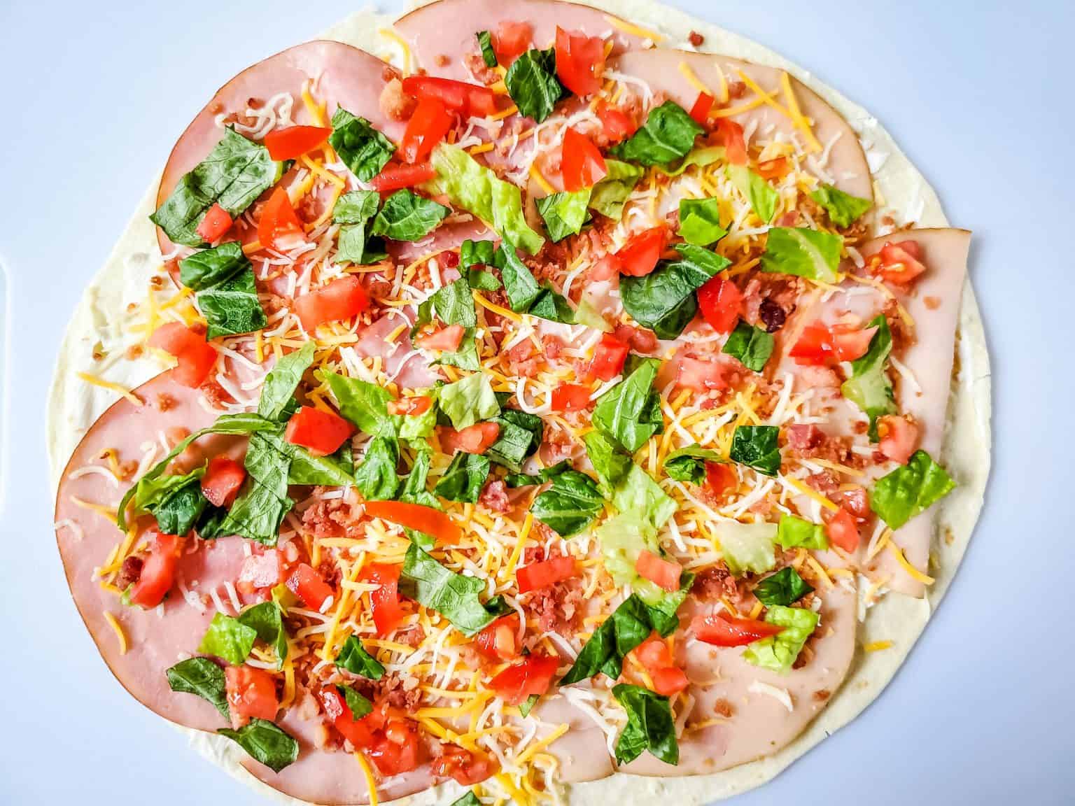 Club Sandwich Pinwheels - A Crazy Family