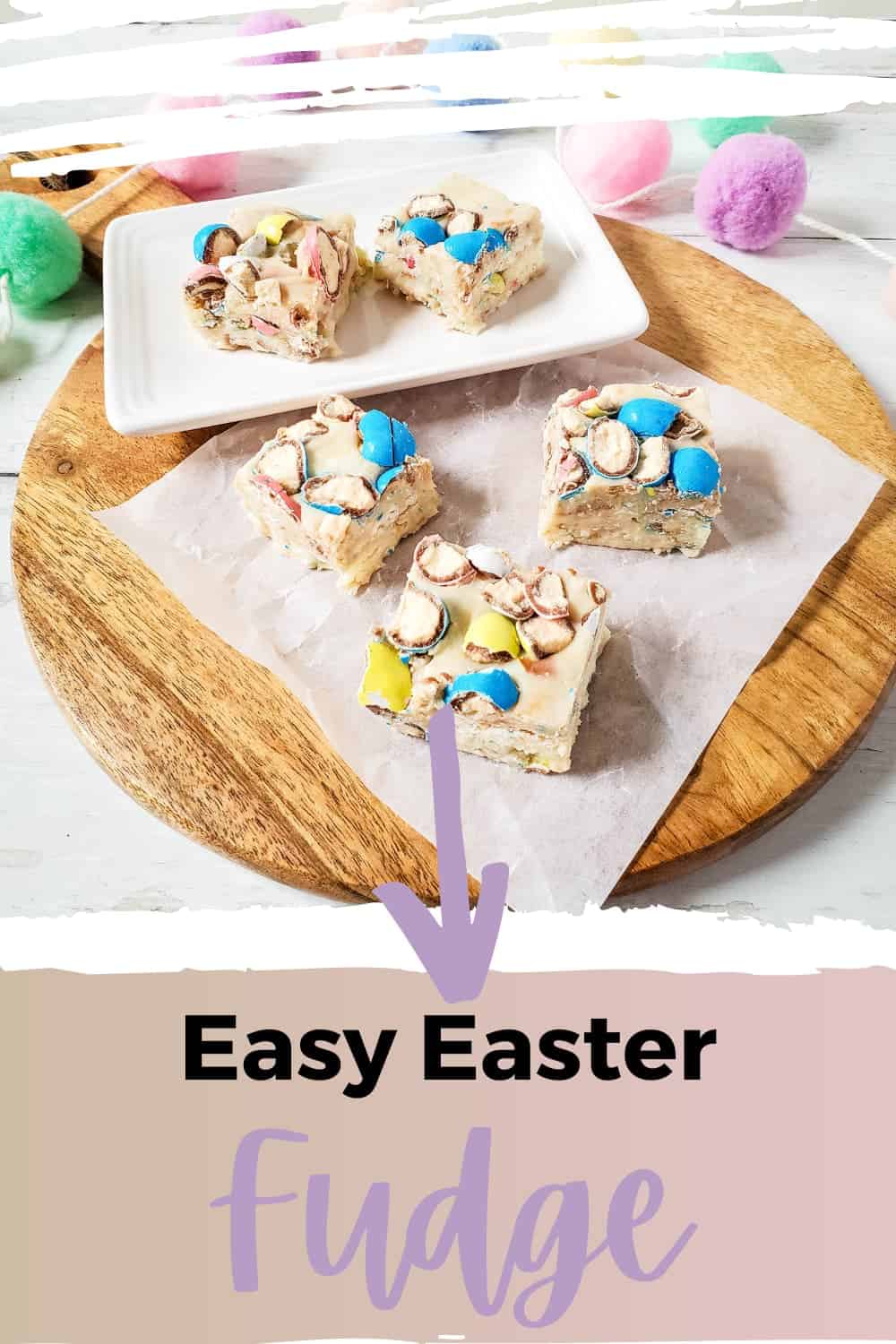 Easy Easter Fudge Recipe with Robin Eggs - A Crazy Family