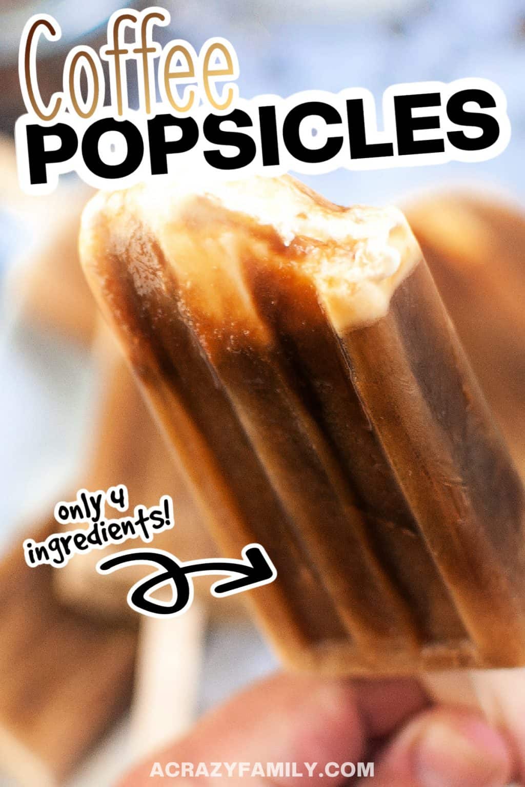 Easy Coffee Popsicles for Hot Summer Days - A Crazy Family