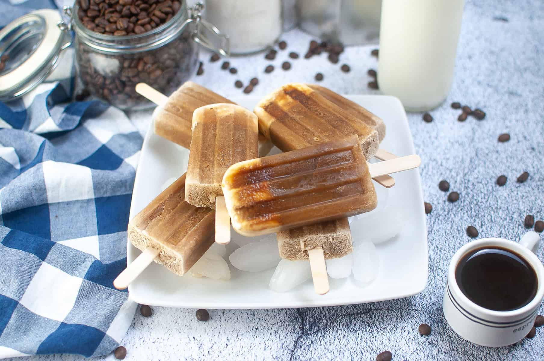 Easy Coffee Popsicles for Hot Summer Days - A Crazy Family