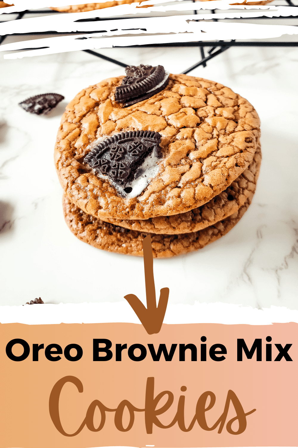 Oreo Brownie Mix Cookies - A Crazy Family