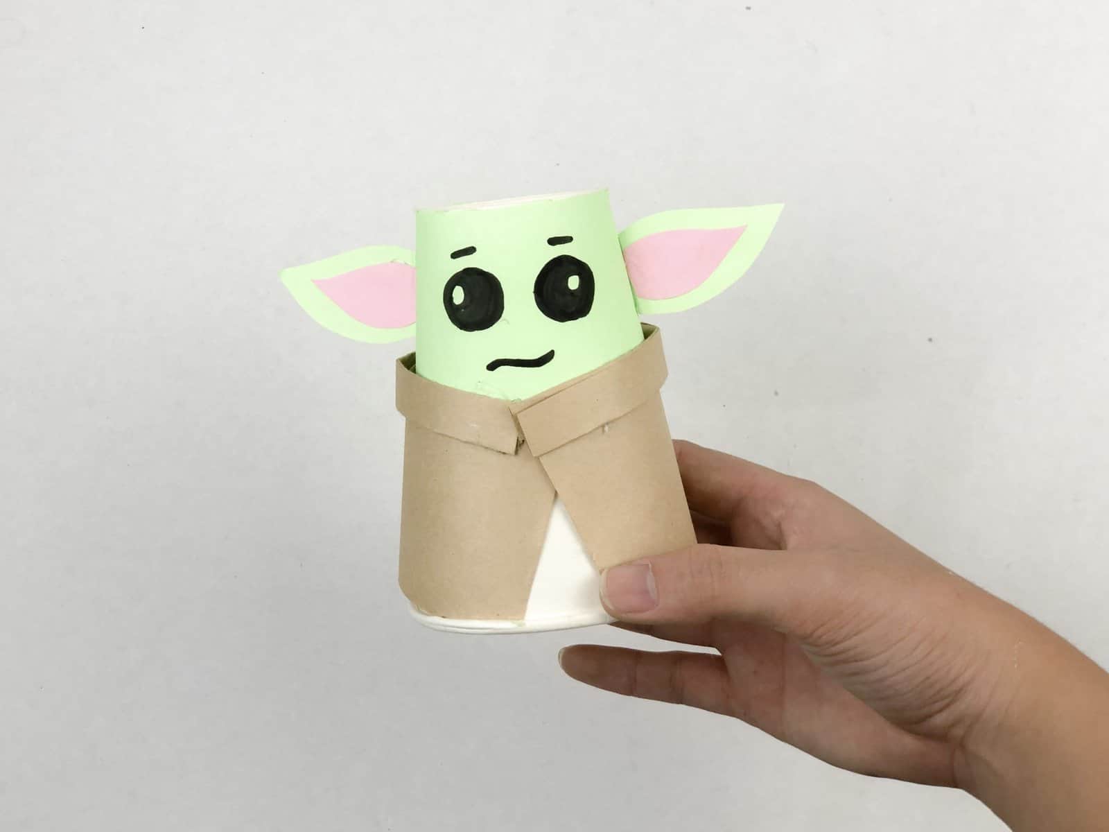 Paper Cup Baby Yoda Kids Craft - A Crazy Family
