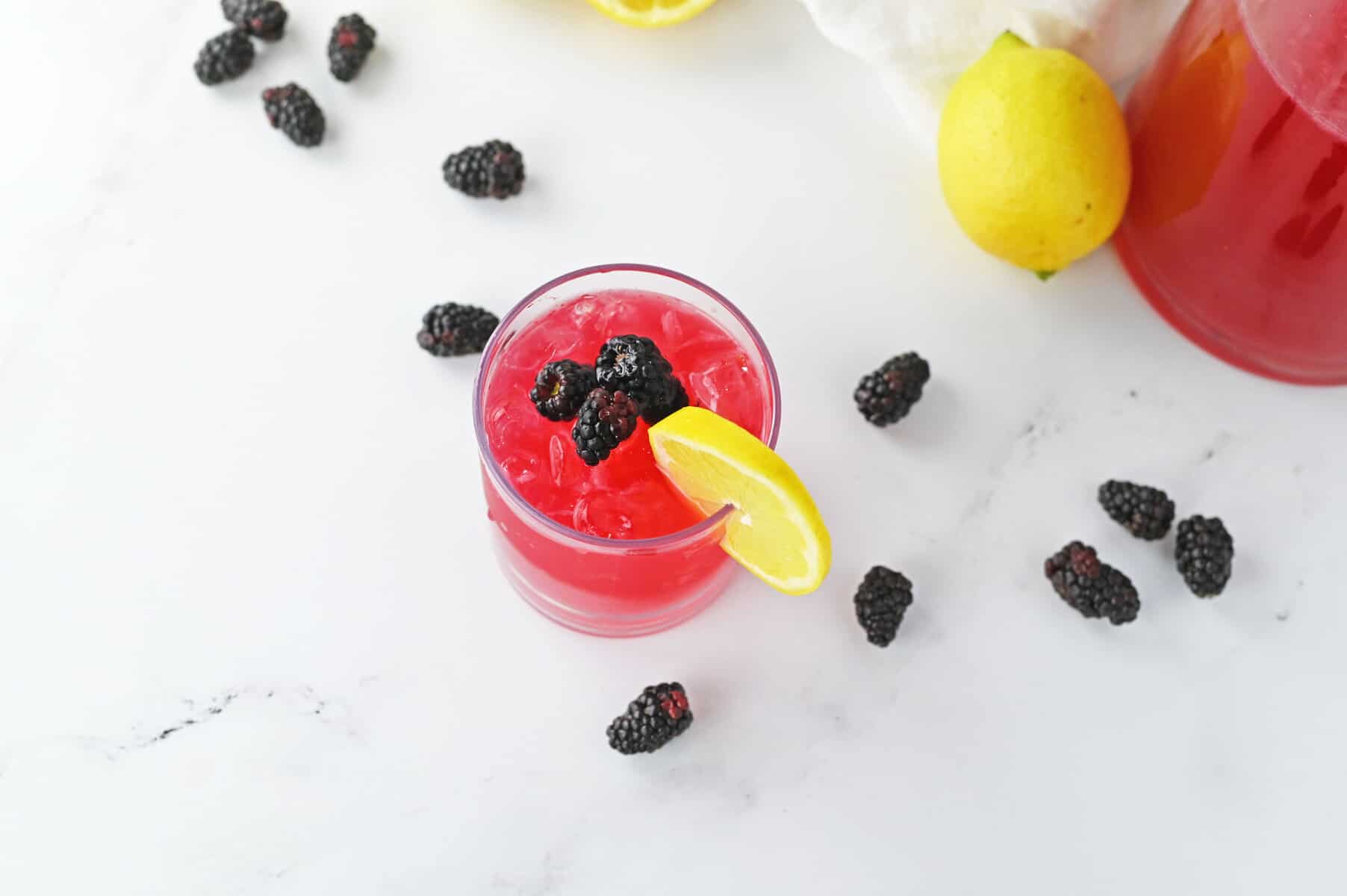 Easy Homemade Blackberry Lemonade - A Crazy Family