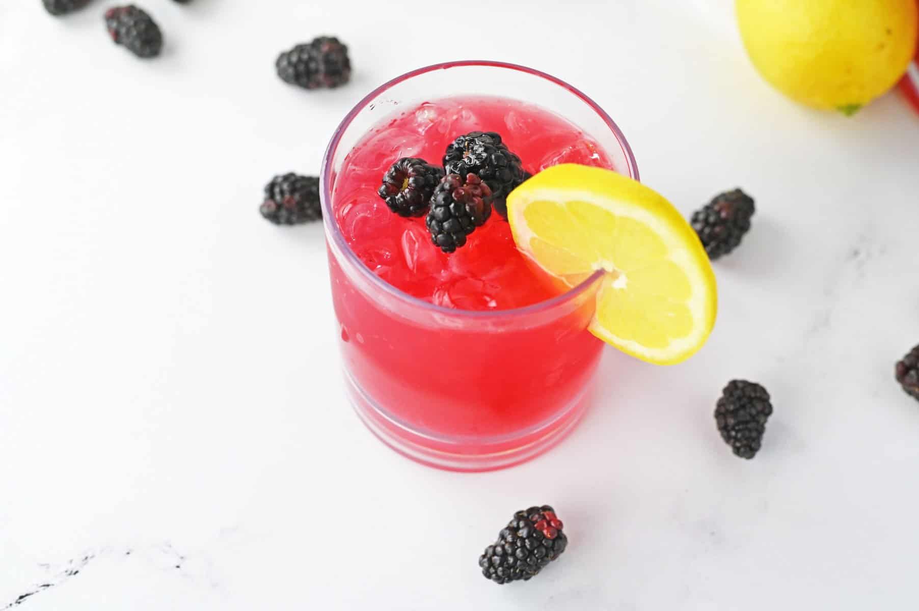 Easy Homemade Blackberry Lemonade - A Crazy Family