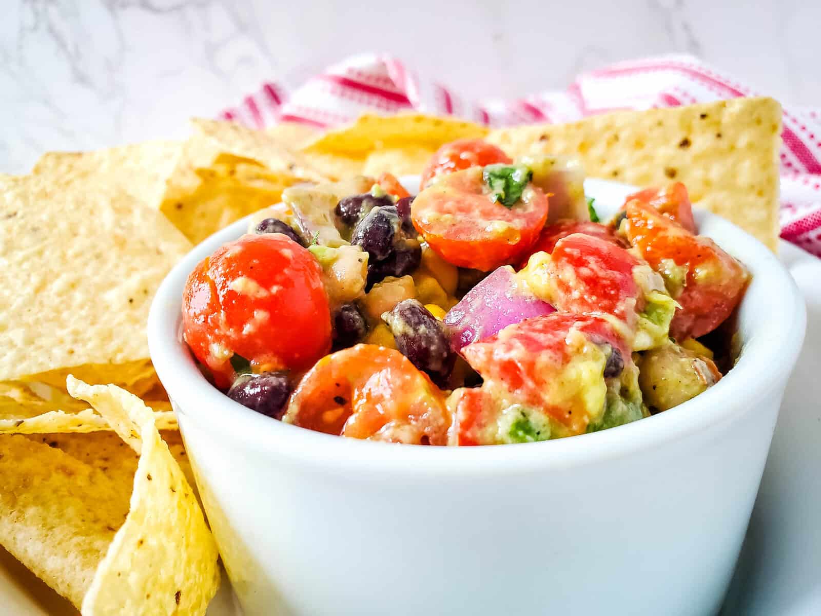 Cowboy Caviar Chip Dip - A Crazy Family
