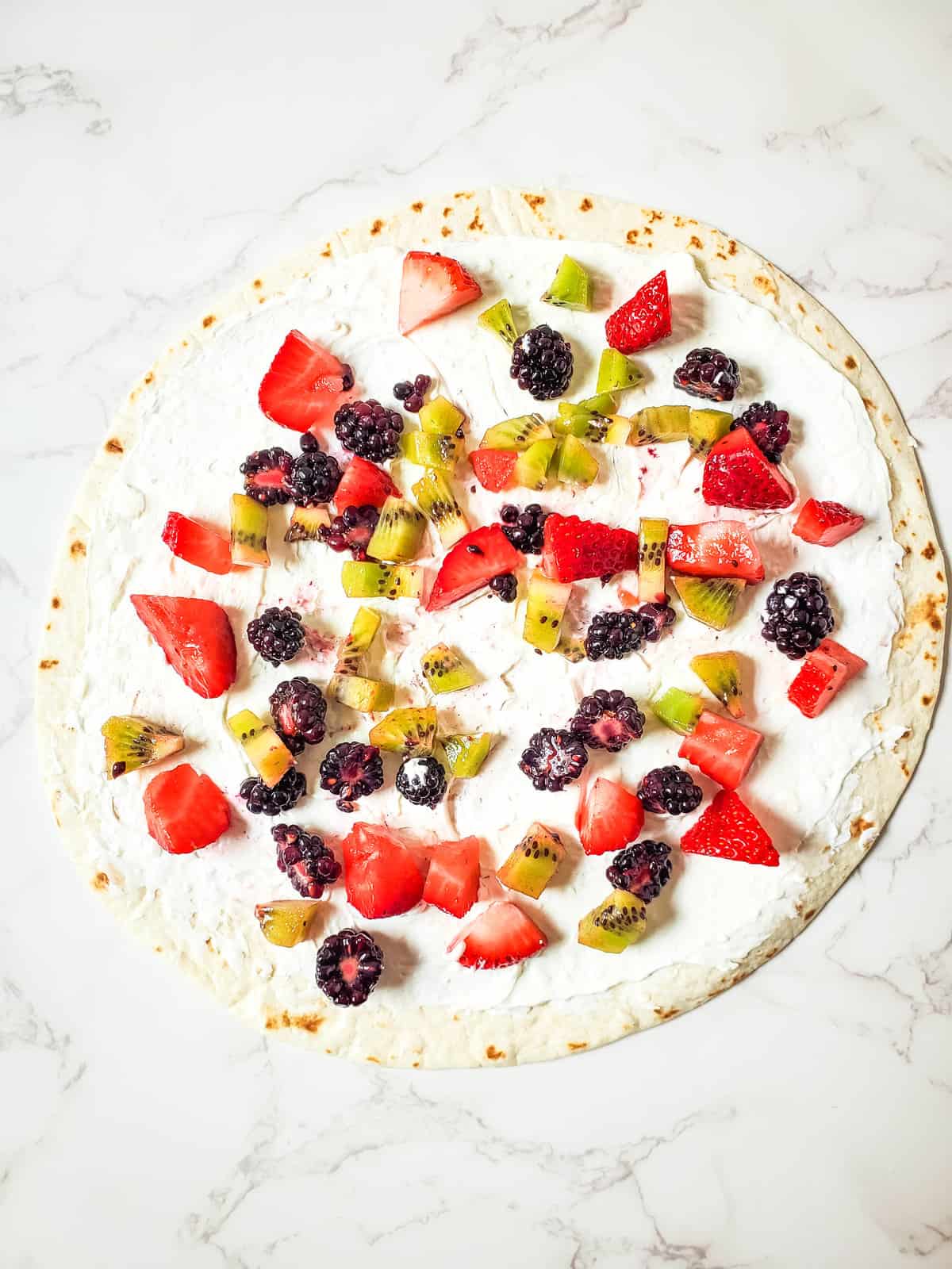 Easy Fresh Fruit Dessert Pinwheels - A Crazy Family