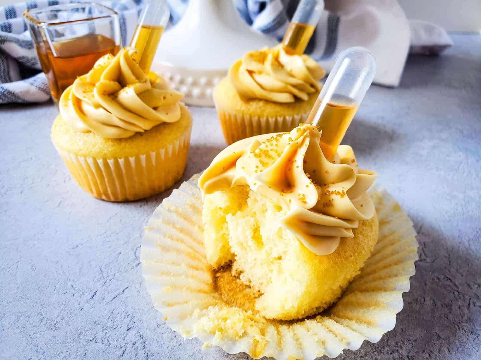 Boozy Cognac Infused Cupcakes - A Crazy Family
