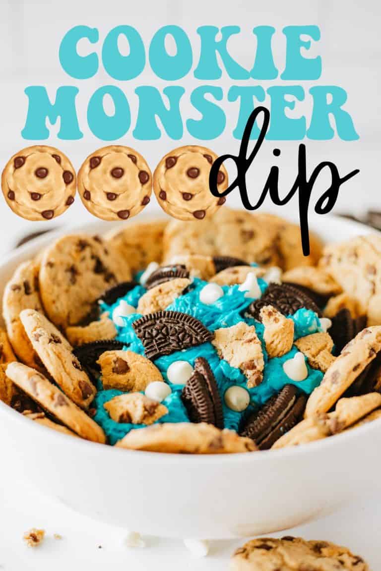 Cookie Monster Dip - A Crazy Family