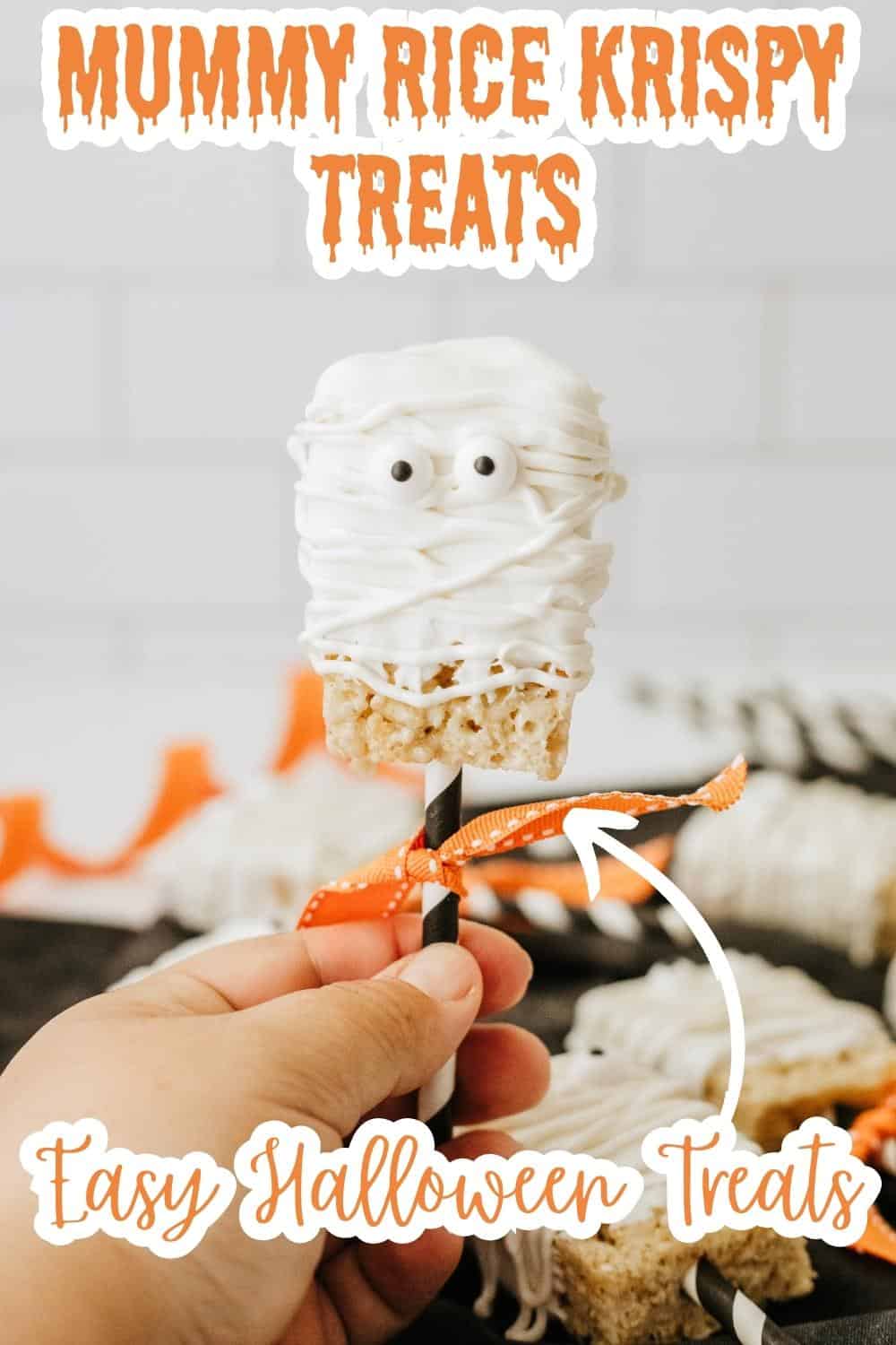 Mummy Rice Krispy Treats - A Crazy Family