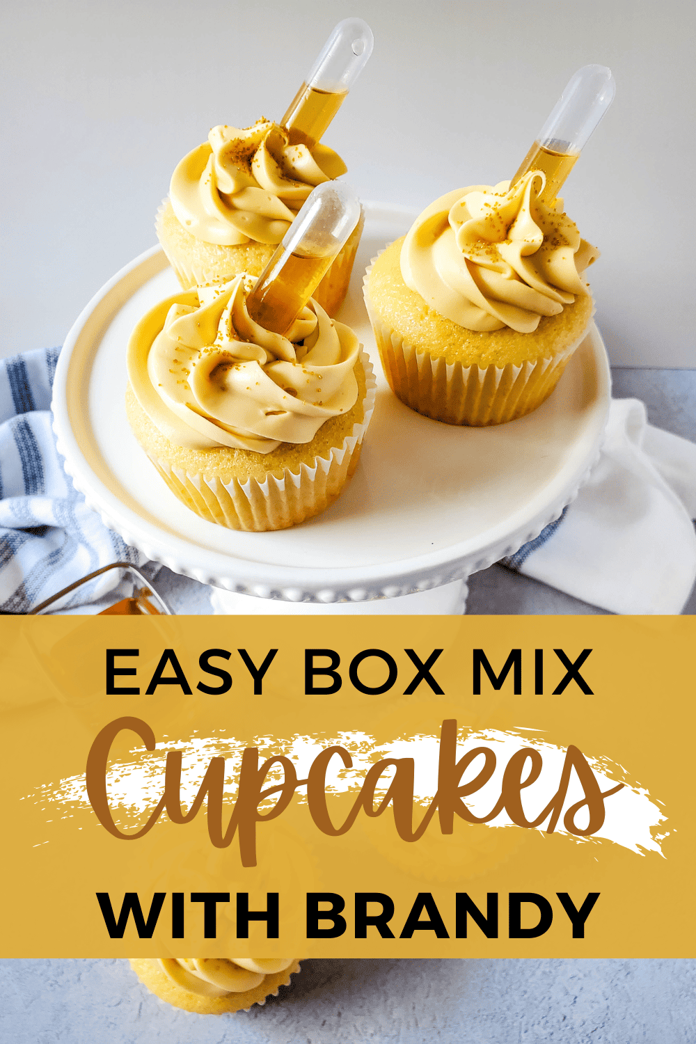 Boozy Cognac Infused Cupcakes - A Crazy Family