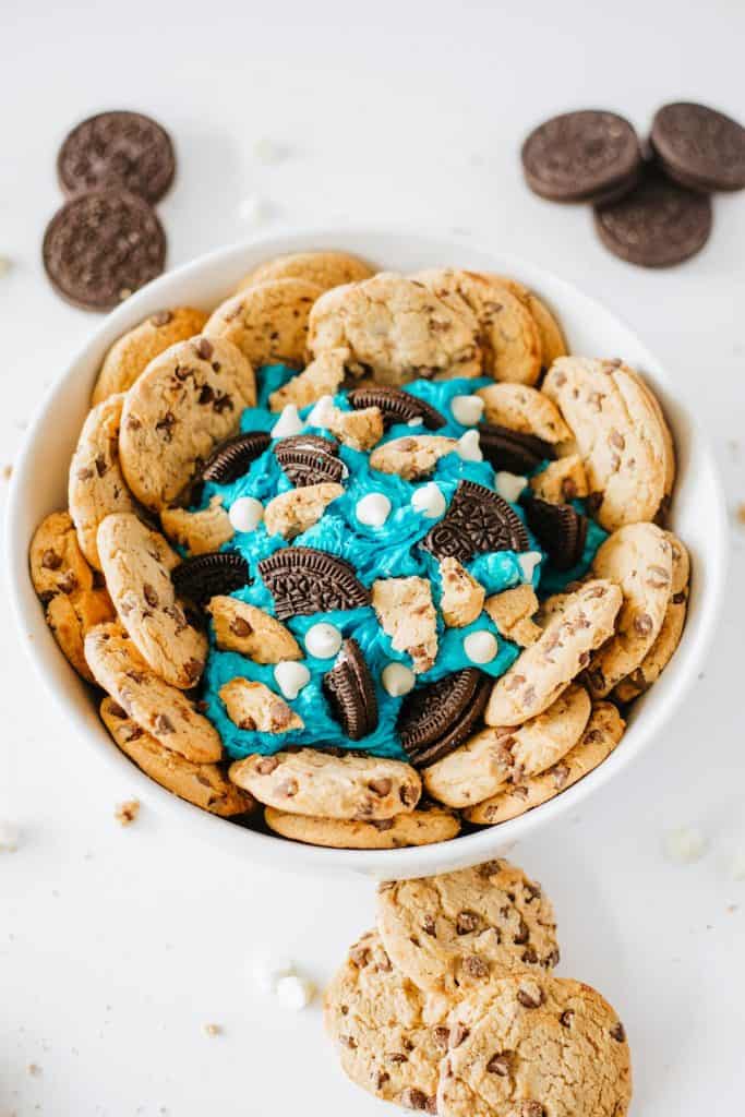 Cookie Monster Dip - A Crazy Family