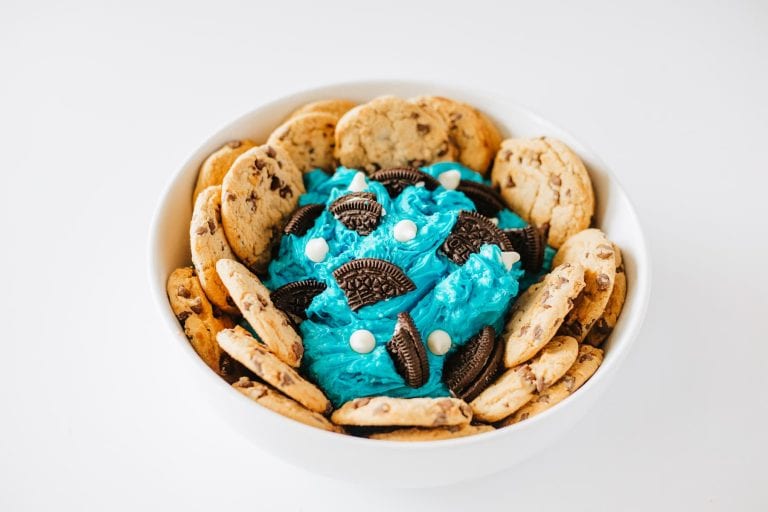 Cookie Monster Dip - A Crazy Family