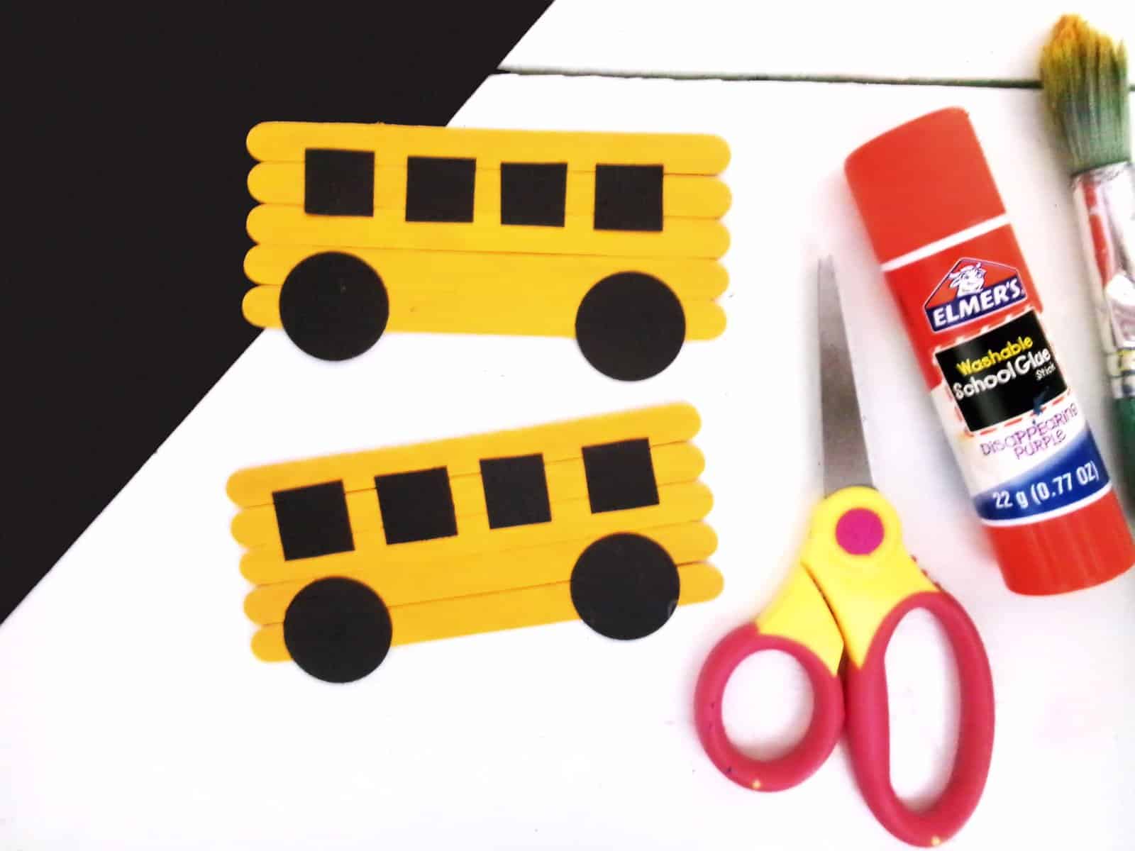 School Bus Craft - A Crazy Family