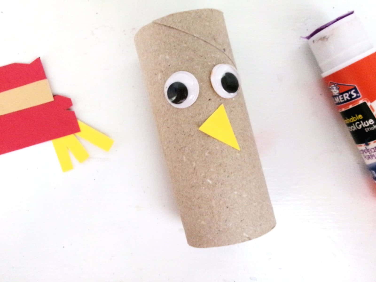 Cardboard Roll Scarecrow Craft - A Crazy Family