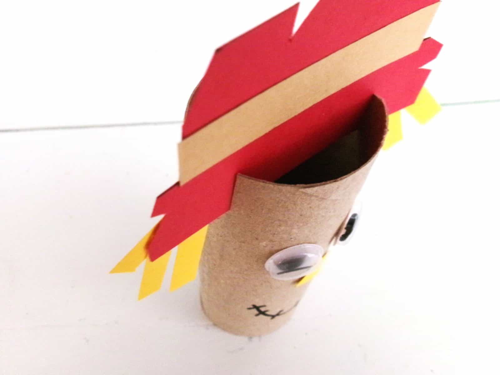 Cardboard Roll Scarecrow Craft - A Crazy Family