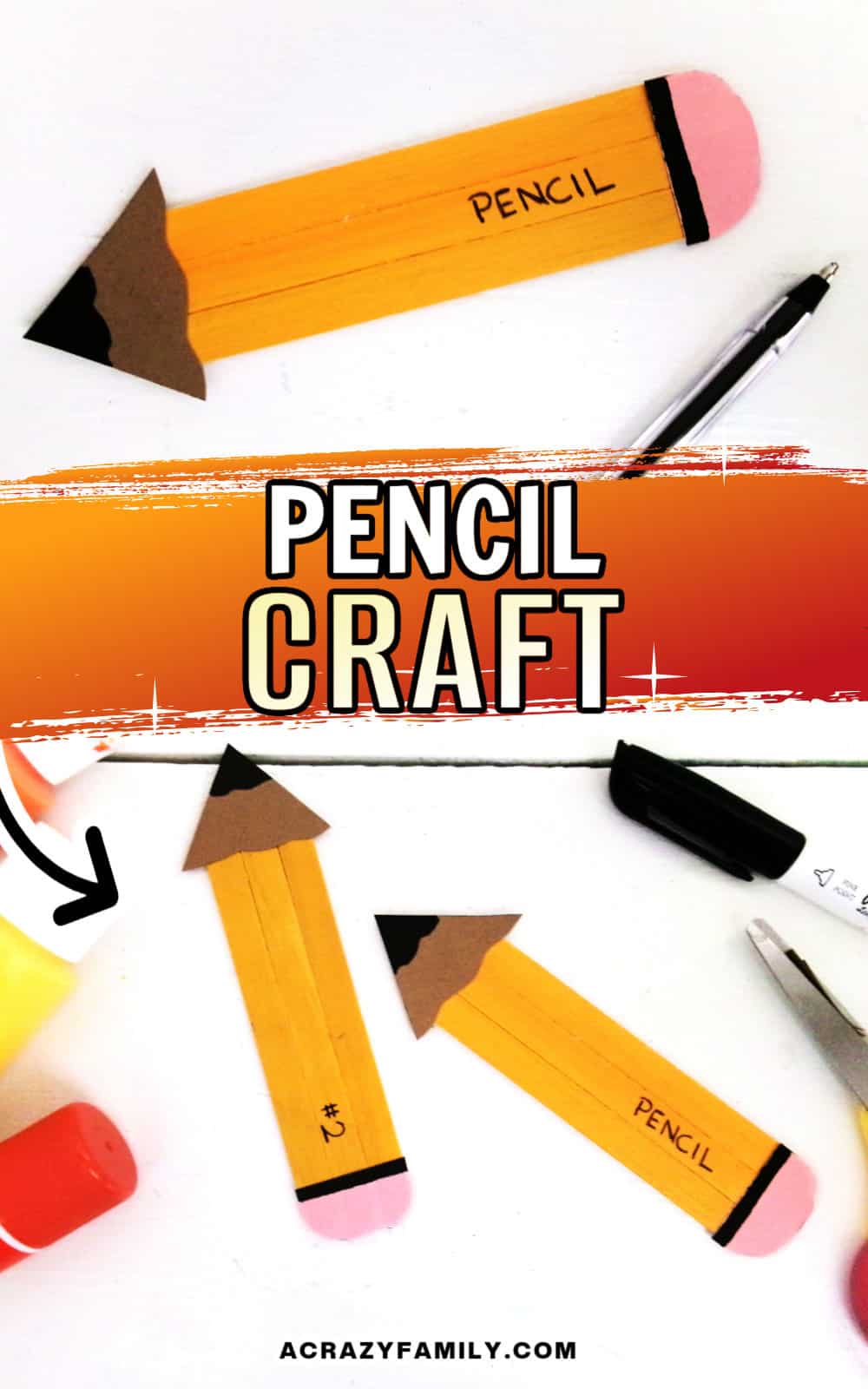Pencil Craft - A Crazy Family