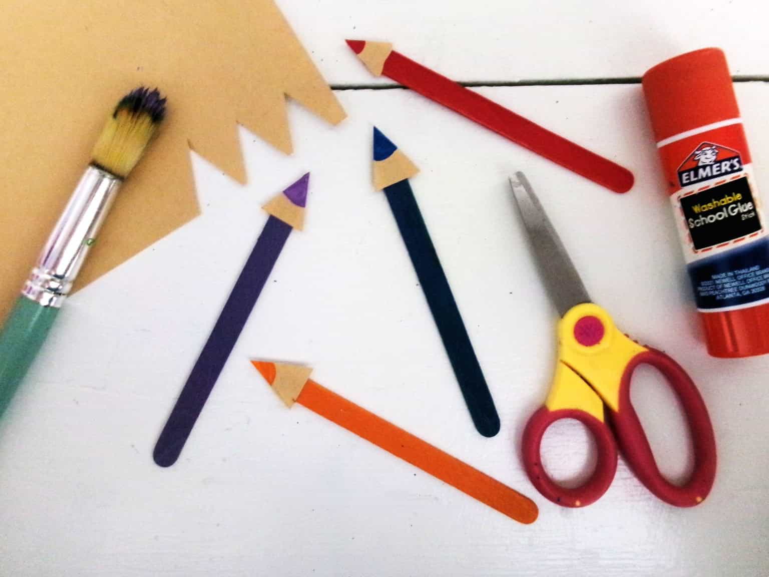 Colored Pencils Craft - A Crazy Family