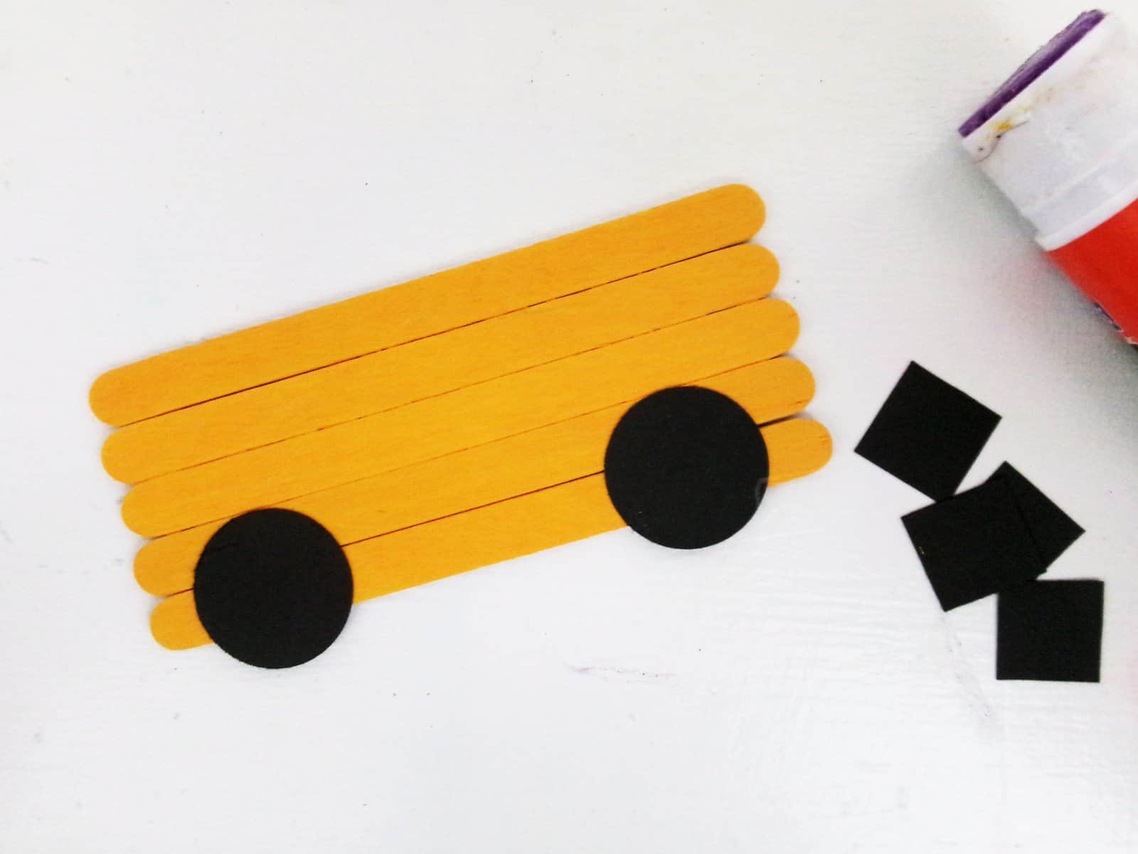 School Bus Craft - A Crazy Family