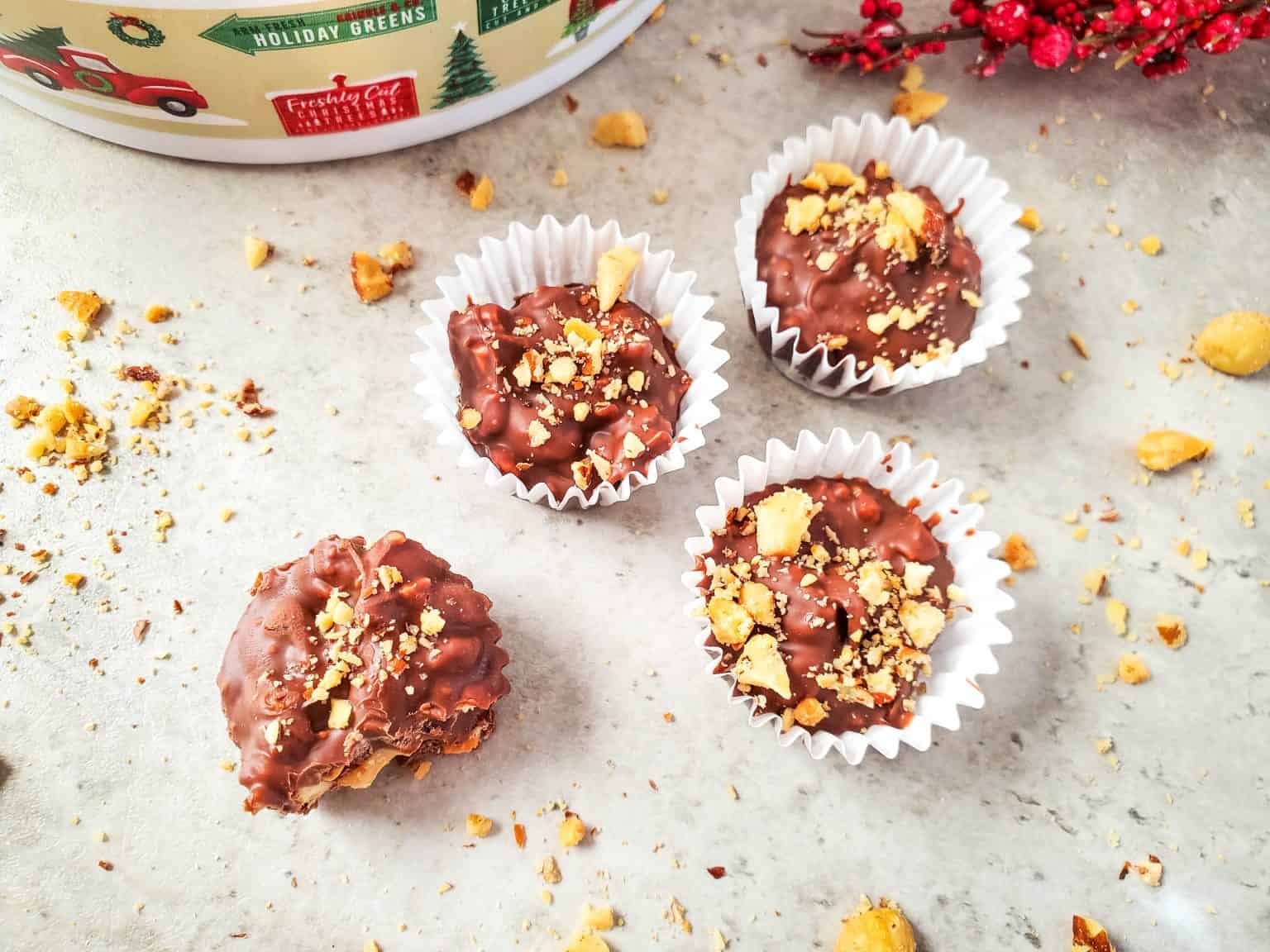 Delicious Chocolate Nut Clusters - A Crazy Family