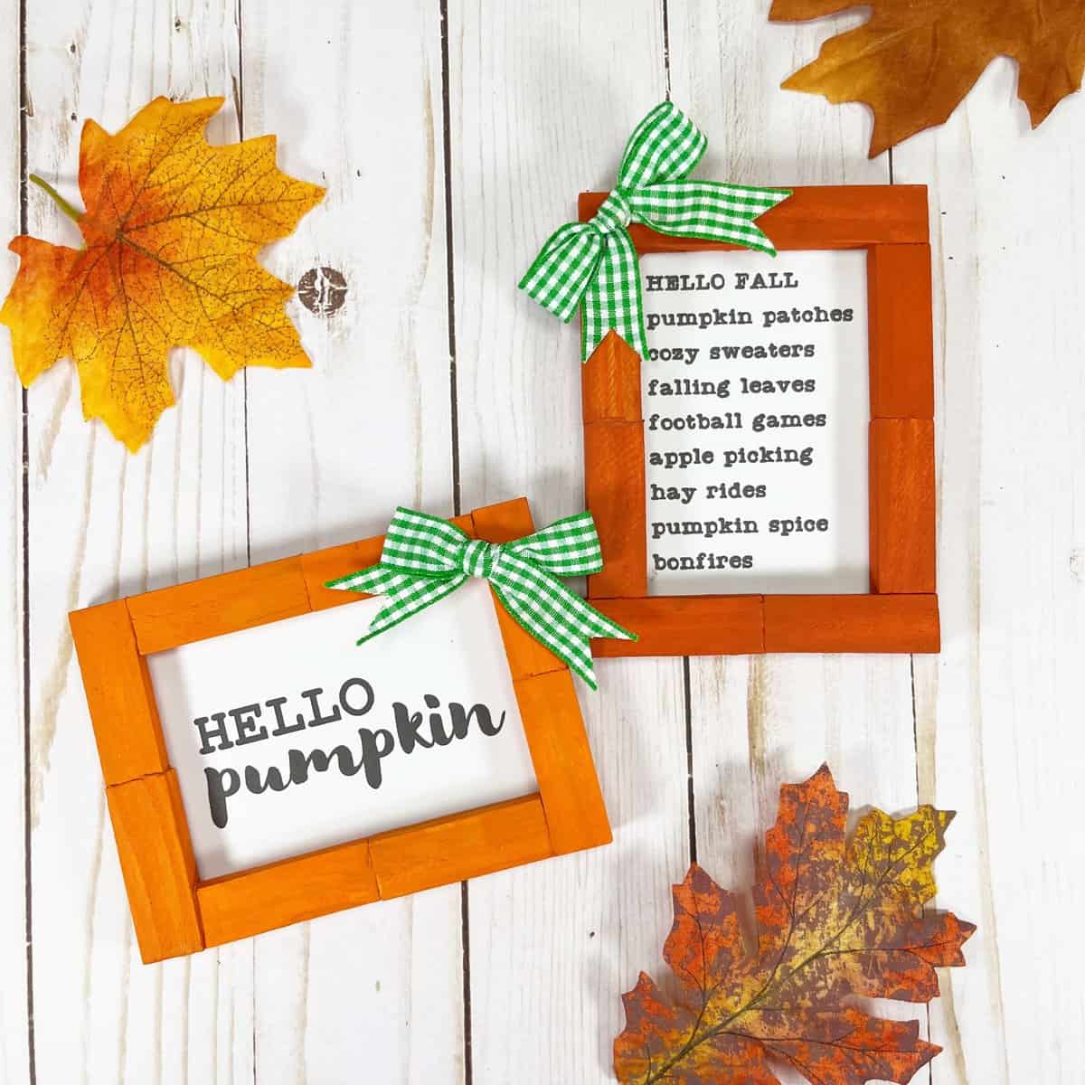 Tumbling Tower Fall Sign Craft - A Crazy Family