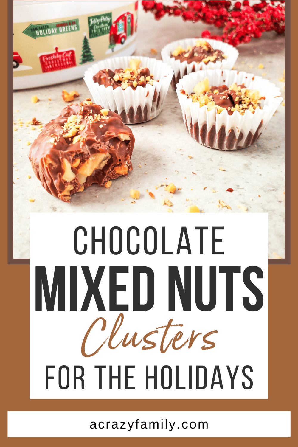 Delicious Chocolate Nut Clusters - A Crazy Family