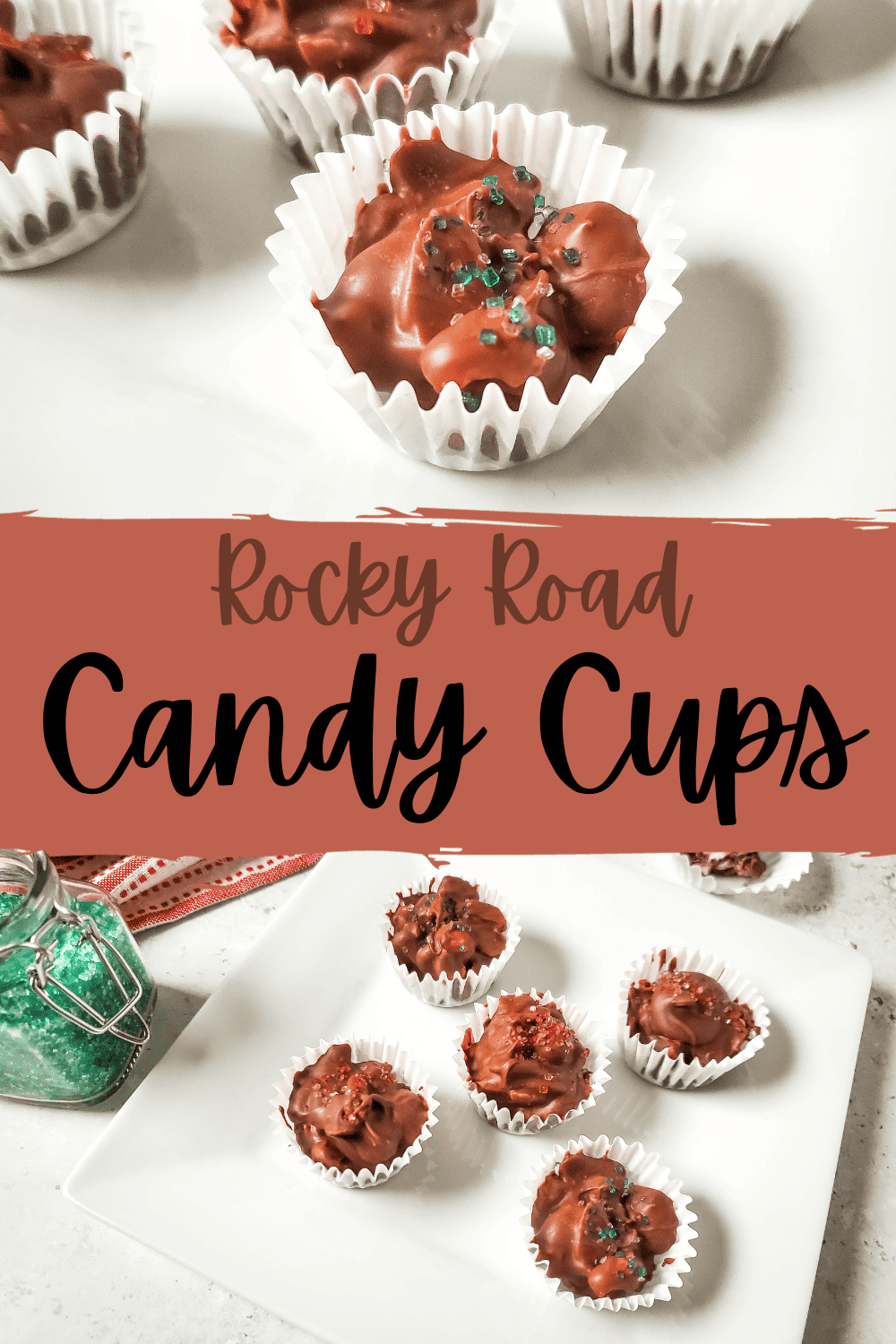 Rocky Road Candy Cups - A Crazy Family