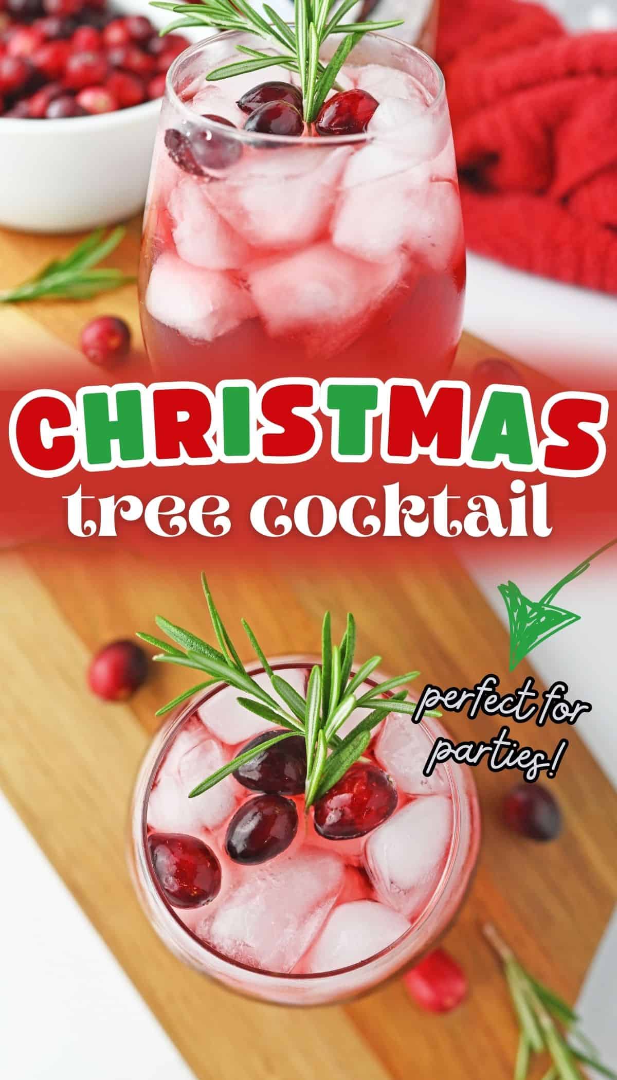 Christmas Tree Cocktail - A Crazy Family
