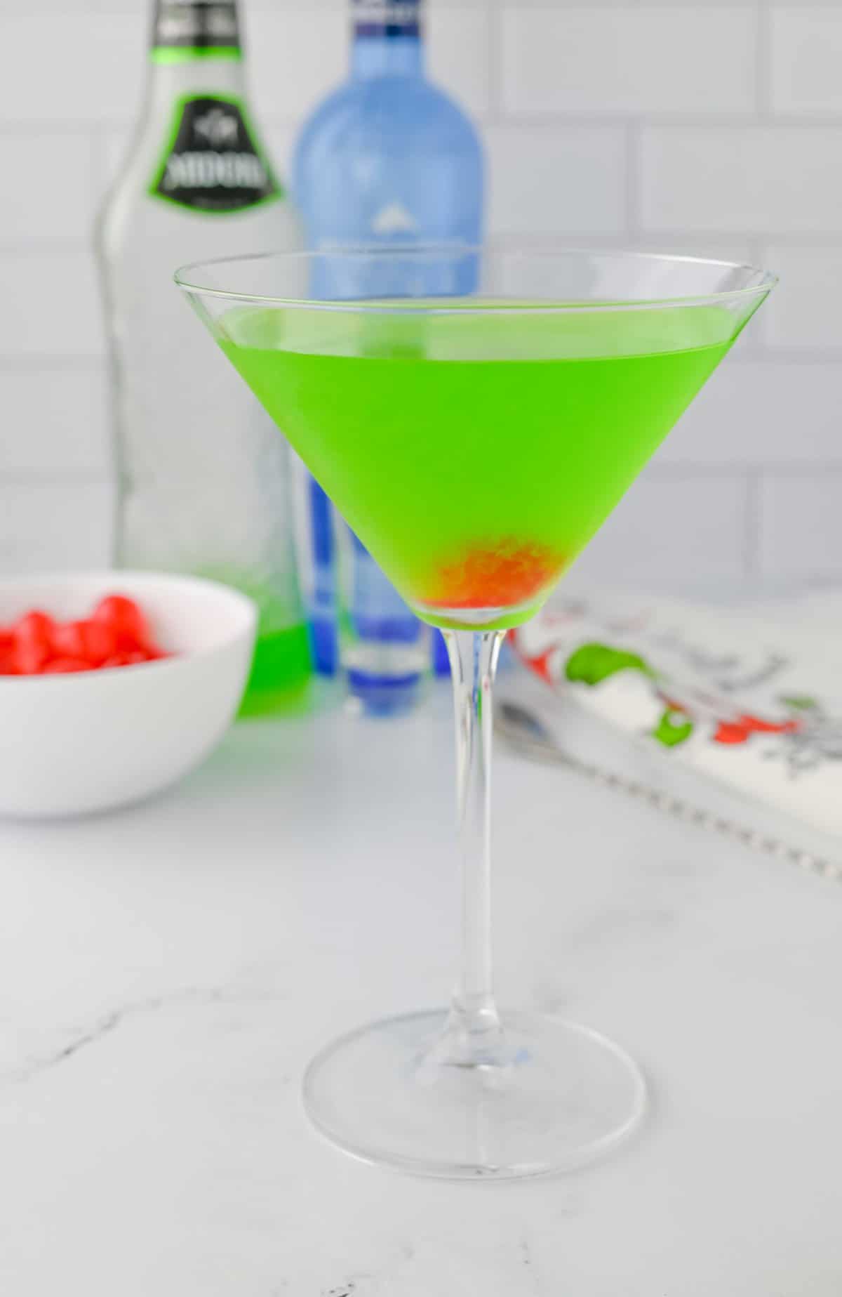 Christmas Grinch Martini - A Crazy Family