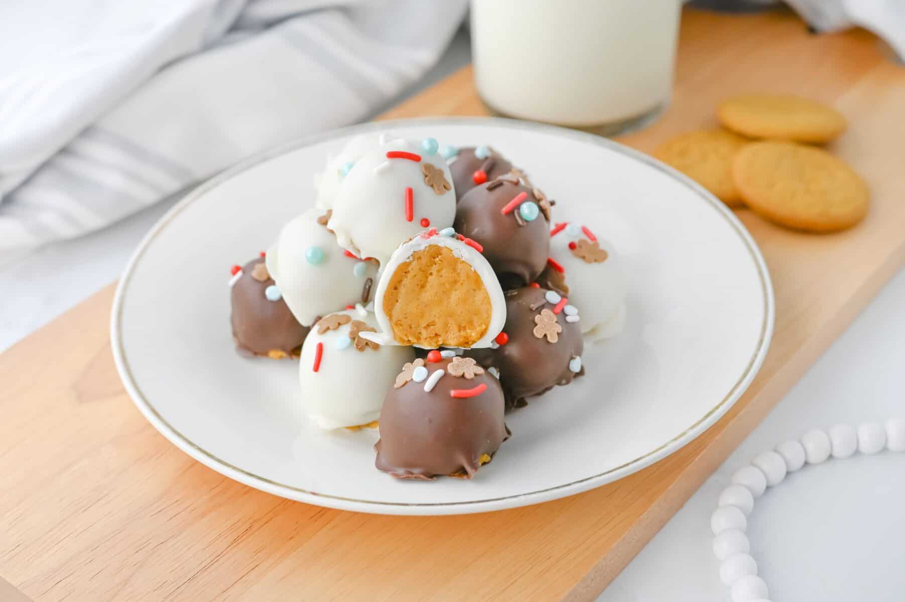 Festive Gingerbread Truffles - A Crazy Family