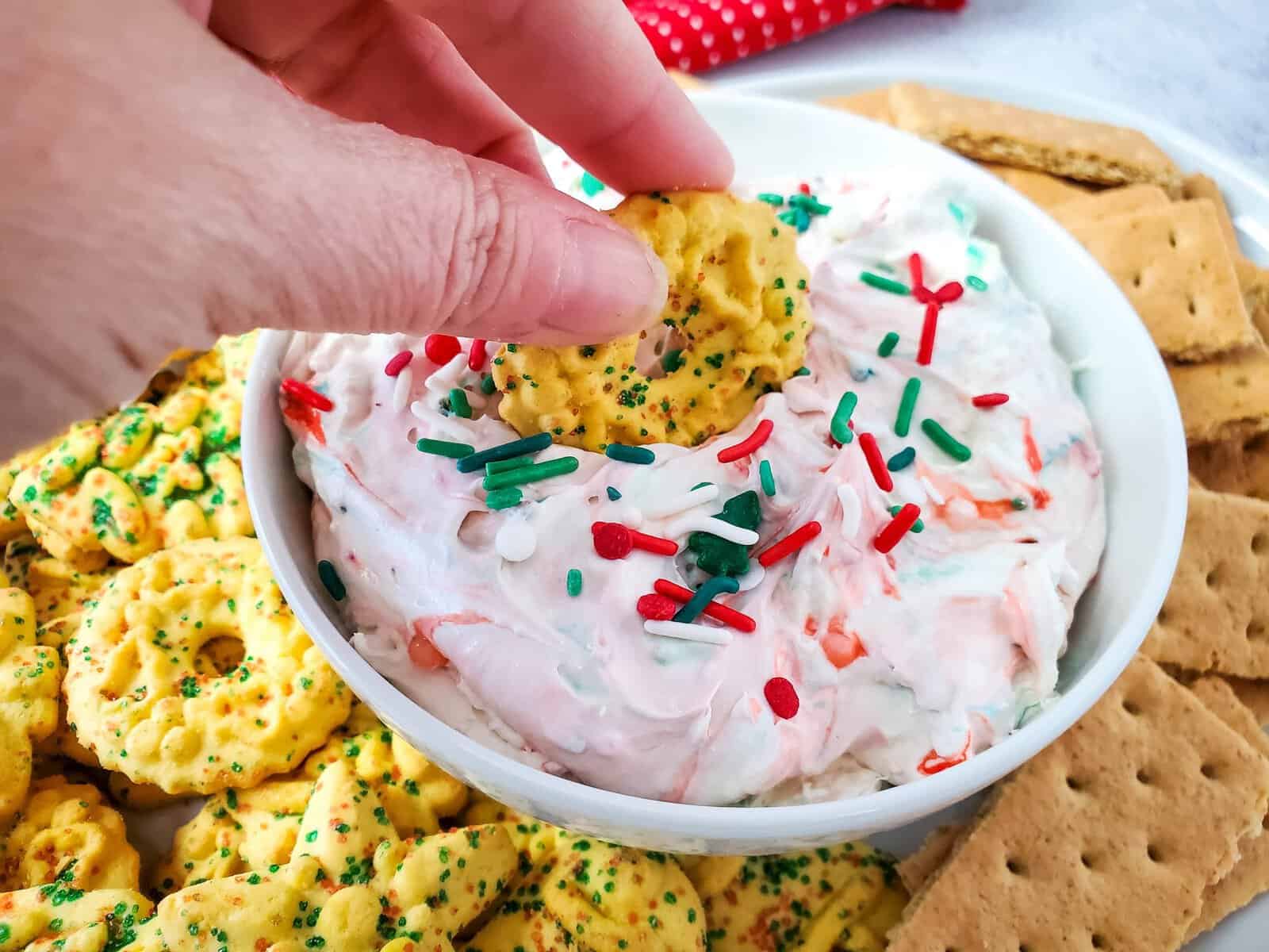 Christmas Cookie Dessert Dip - A Crazy Family