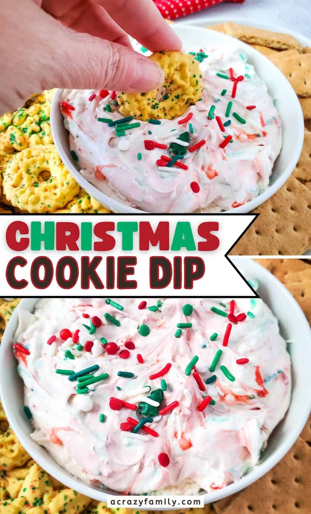 Christmas Cookie Dessert Dip - A Crazy Family