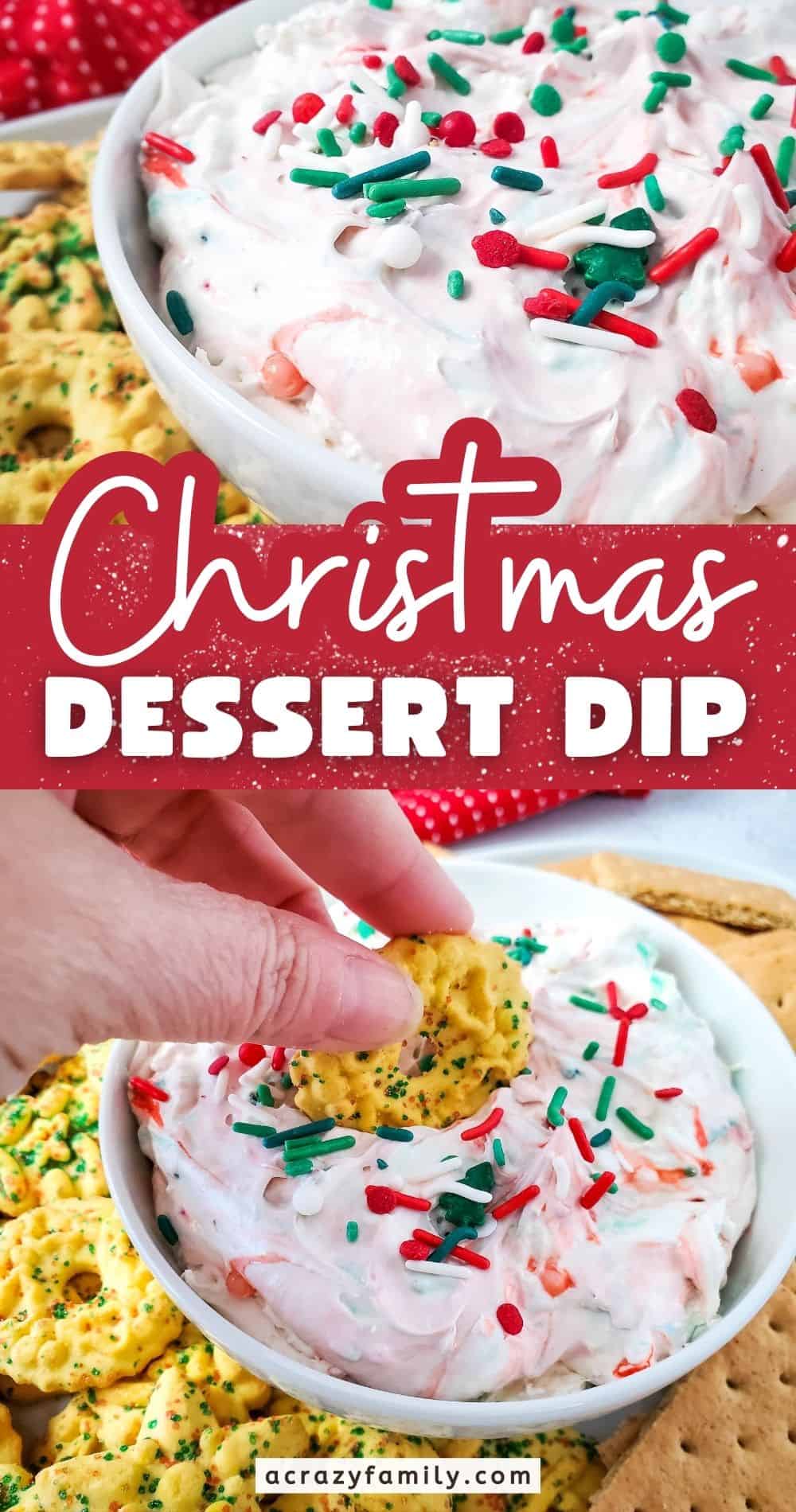 Christmas Cookie Dessert Dip - A Crazy Family