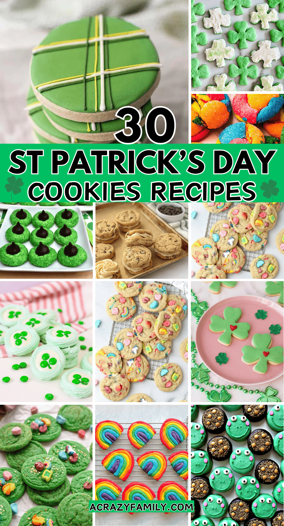30 St Patrick’s Day Cookie Recipes to Bring a Little Luck - A Crazy Family