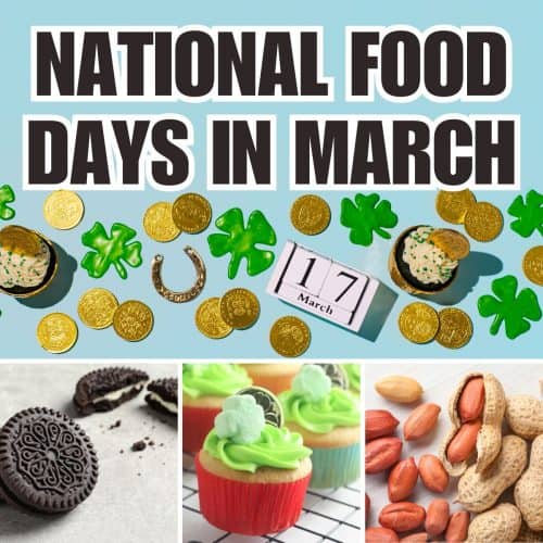 National Food Days in March - A Crazy Family