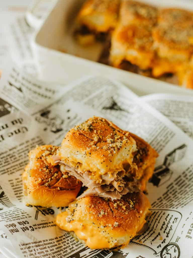 Beef and Cheddar Sliders - A Crazy Family