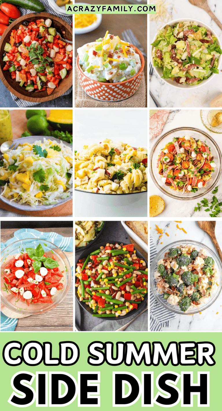 30 Refreshing Cold Summer Side Dishes to Keep You Cool - A Crazy Family