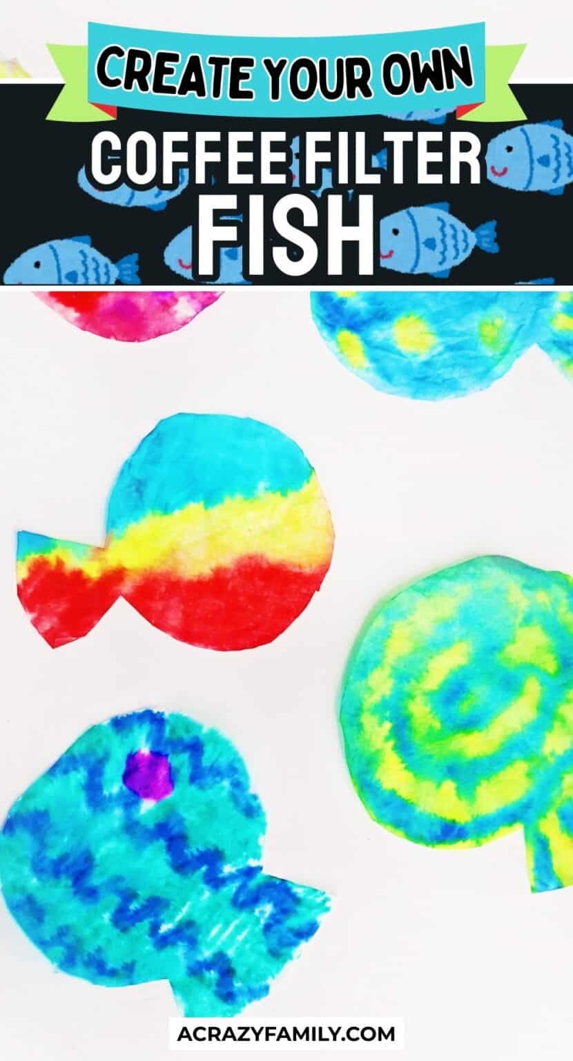 Create Your Own Colorful Coffee Filter Tropical Fish Craft! - A Crazy ...