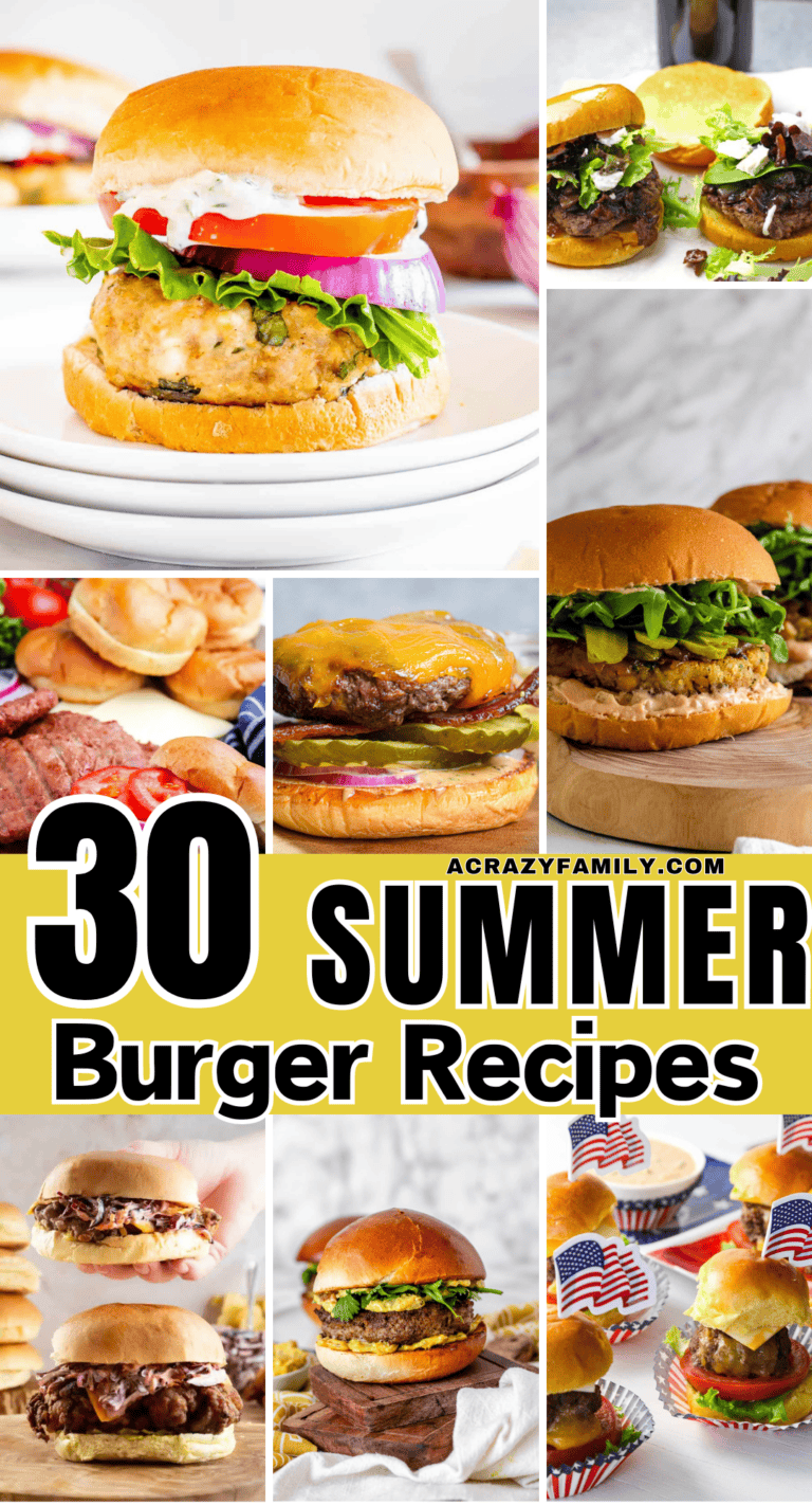 29 Sizzling Summer Burger Recipes to Try Now - A Crazy Family