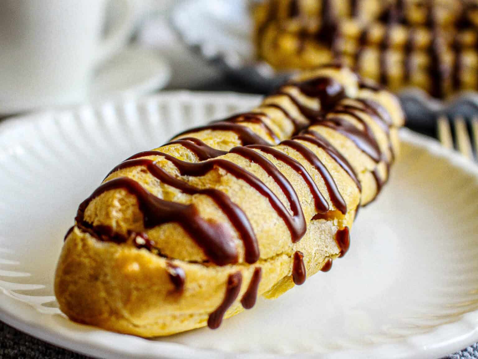 Decadent Cappuccino Eclairs - A Crazy Family