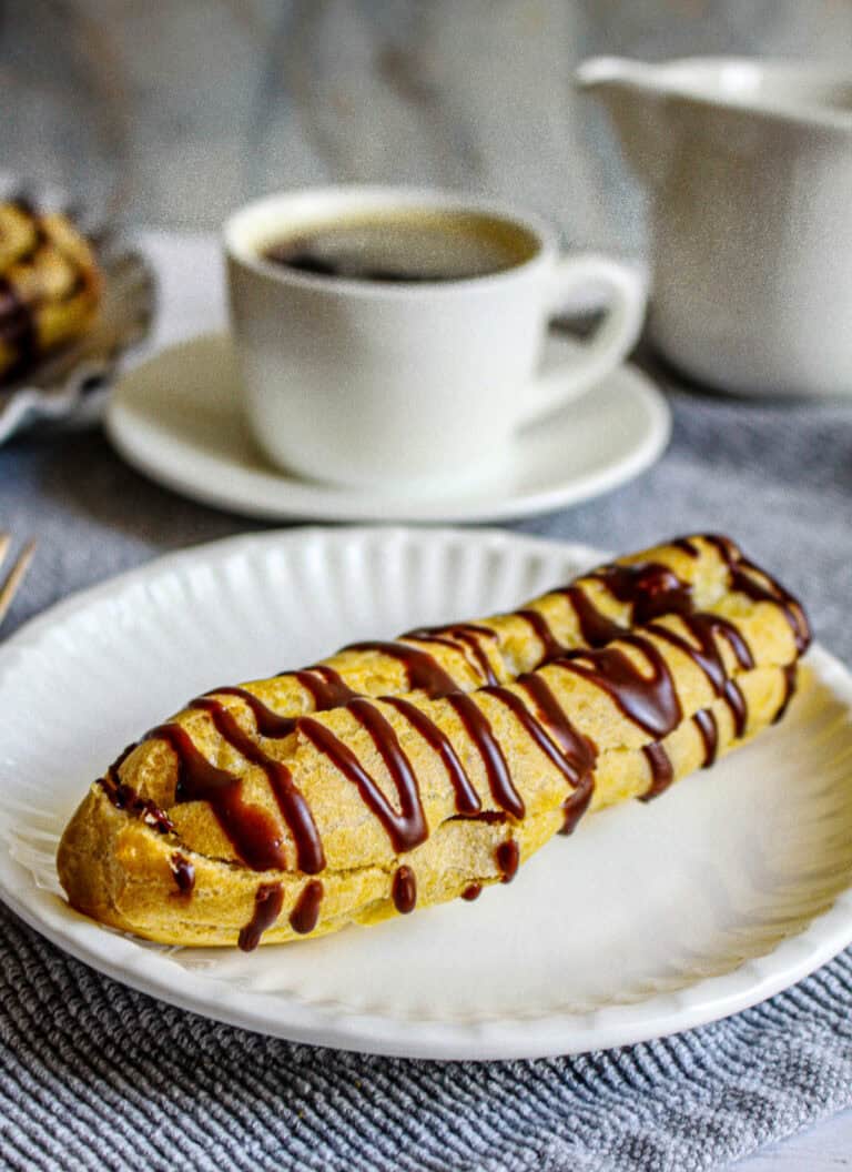 Decadent Cappuccino Eclairs - A Crazy Family