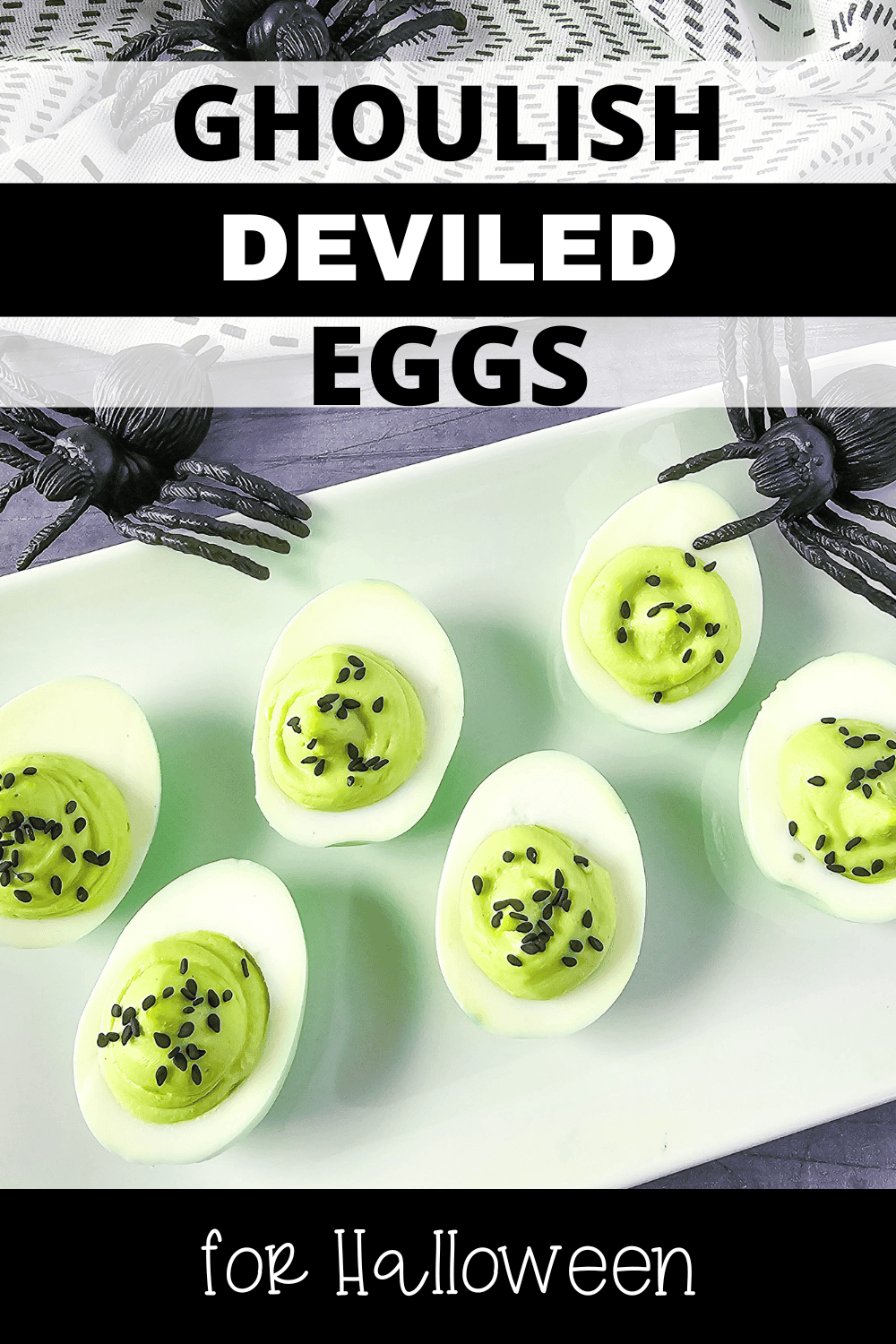 Eerie Ghoulish Deviled Eggs - A Crazy Family