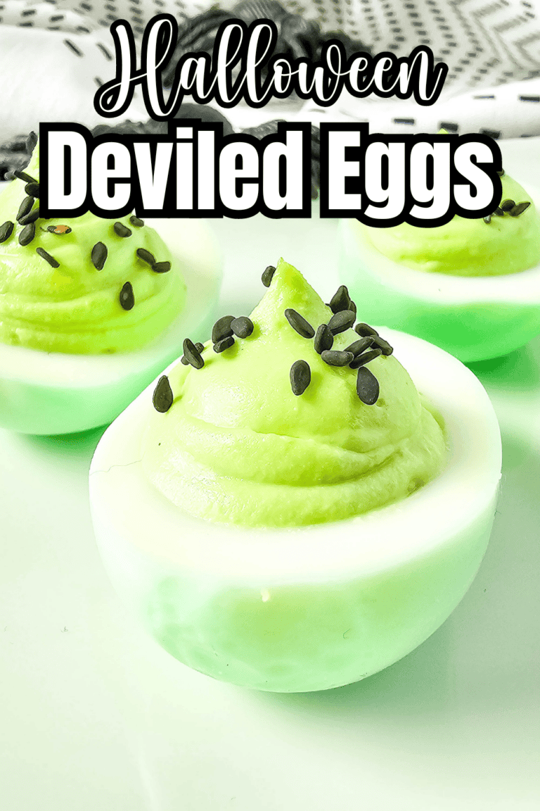 Eerie Ghoulish Deviled Eggs - A Crazy Family