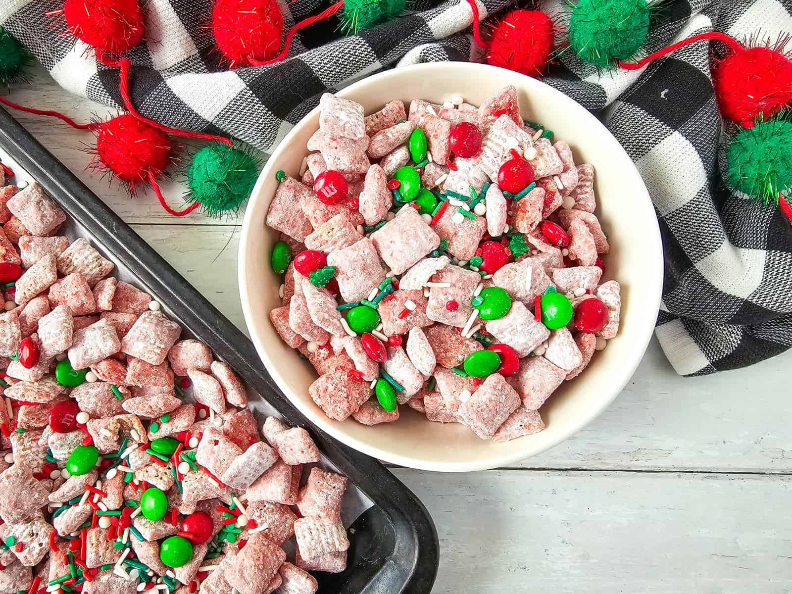 Christmas Puppy Chow (Muddy Buddies) - A Crazy Family