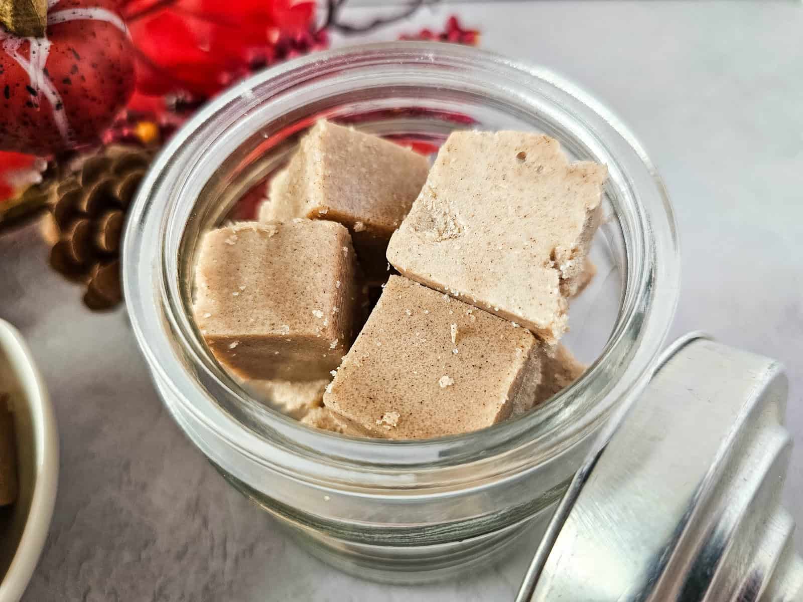 Pumpkin Pie Sugar Scrub Cubes - A Crazy Family